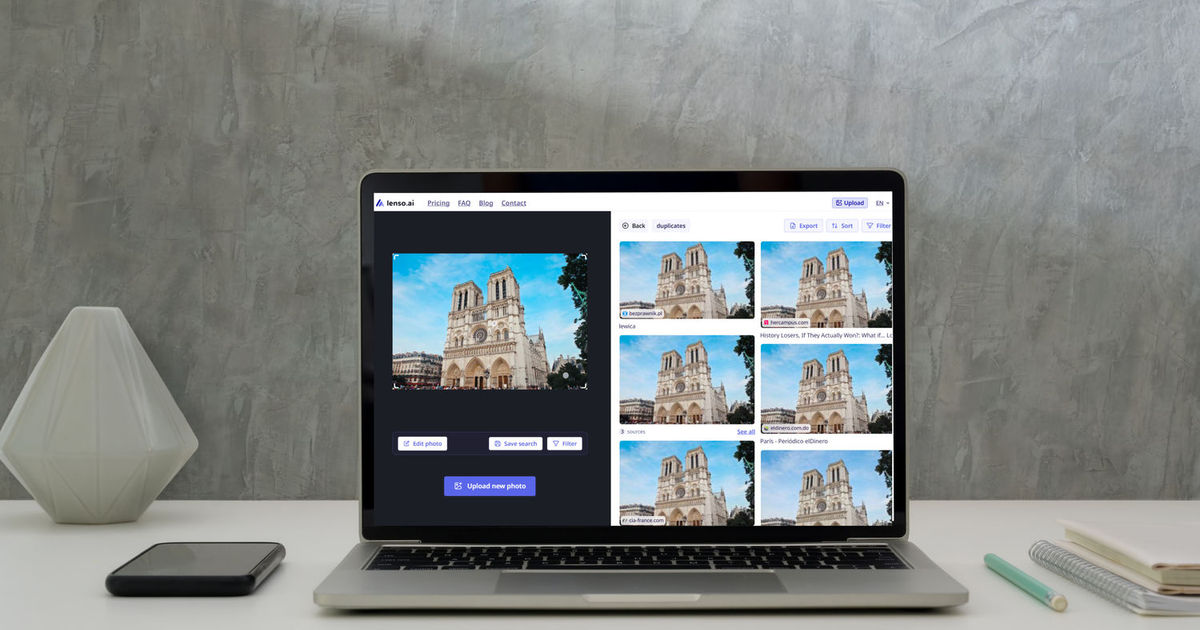 How to find a photo in higher resolution with lenso.ai?